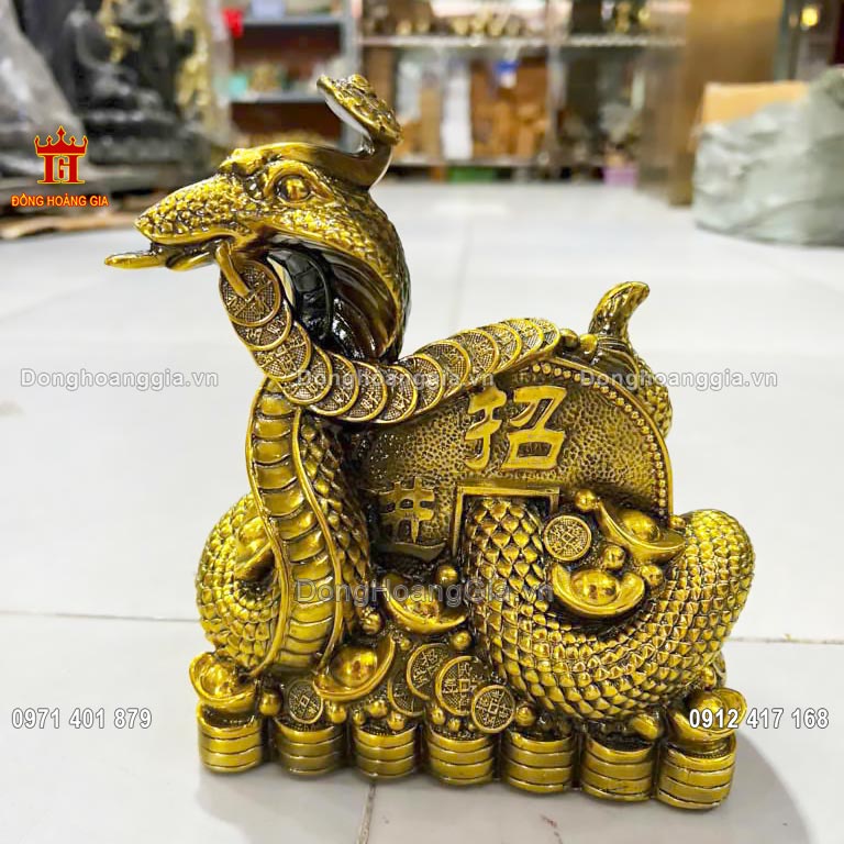 + 33 Tượng linh vật rắn 2025 bằng đồng, mạ vàng 24K đẹp nhất