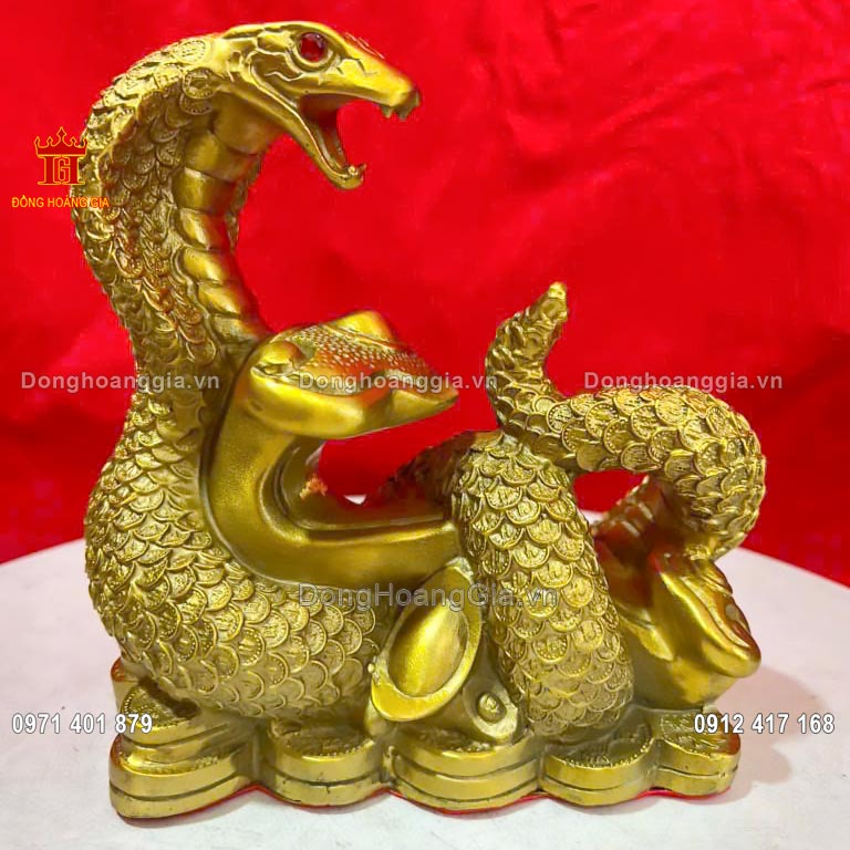 + 33 Tượng linh vật rắn 2025 bằng đồng, mạ vàng 24K đẹp nhất