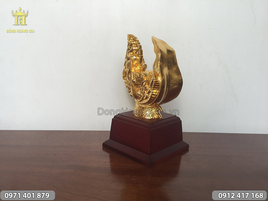 Đầu Rồng thời Lý Mạ Vàng