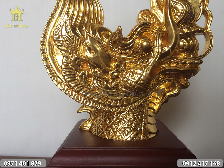 Đầu Rồng thời Lý Mạ Vàng