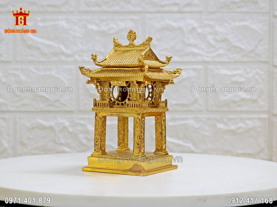 Mô Hình Khuê Văn Các Bằng Đồng Dát Vàng 24K Tuyệt Đẹp - SP1322